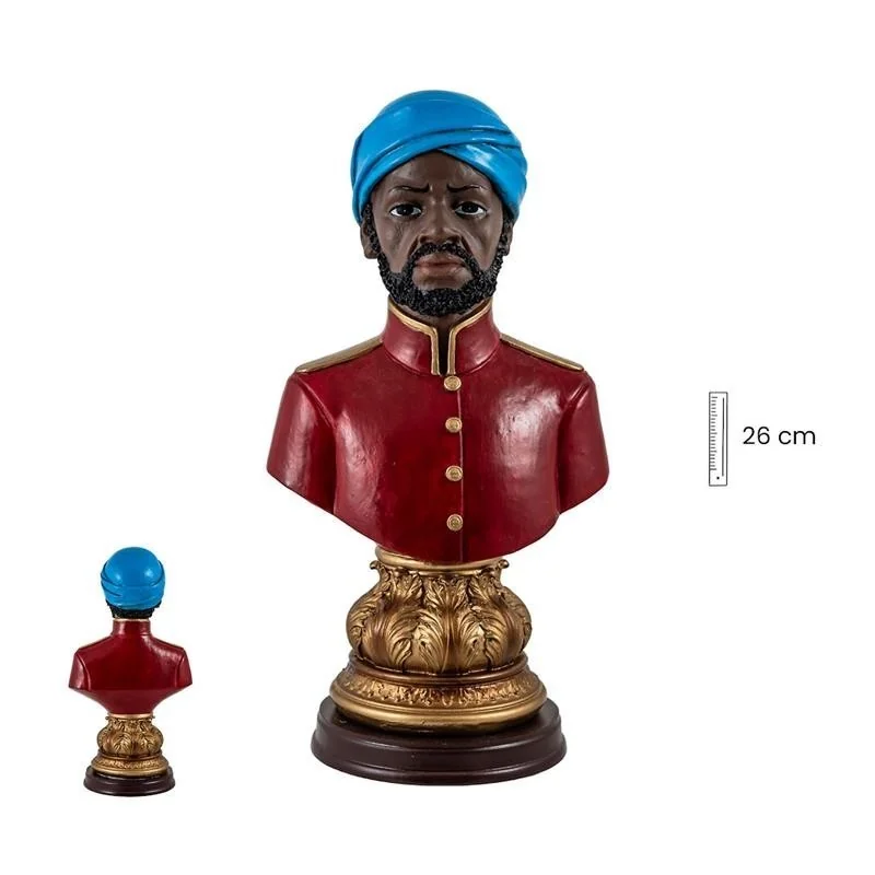 Busto Negro Felipe 26 cm | Tienda Esotérica Changó