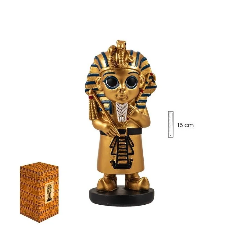 Faraón Tutankamón en Dorado 15 cm | Tienda Esotérica Changó