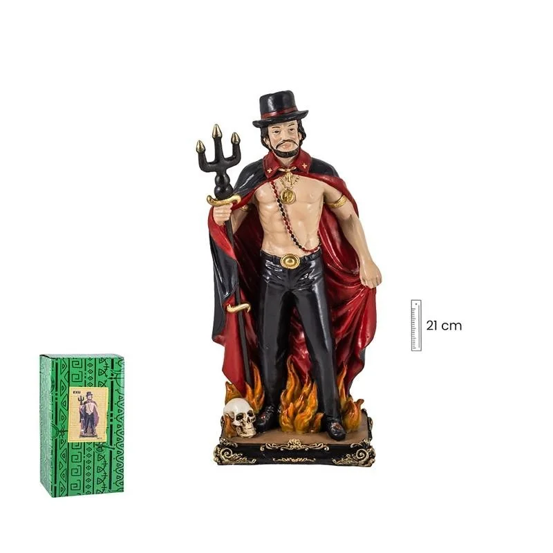 Figura Exu, 20 cm - Fabricada en Resina | Tienda Esotérica Changó