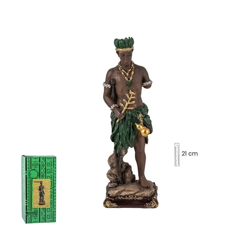 Figura Orisha Ossain, 20 cm - Fabricada en Resina | Tienda Esotérica Changó