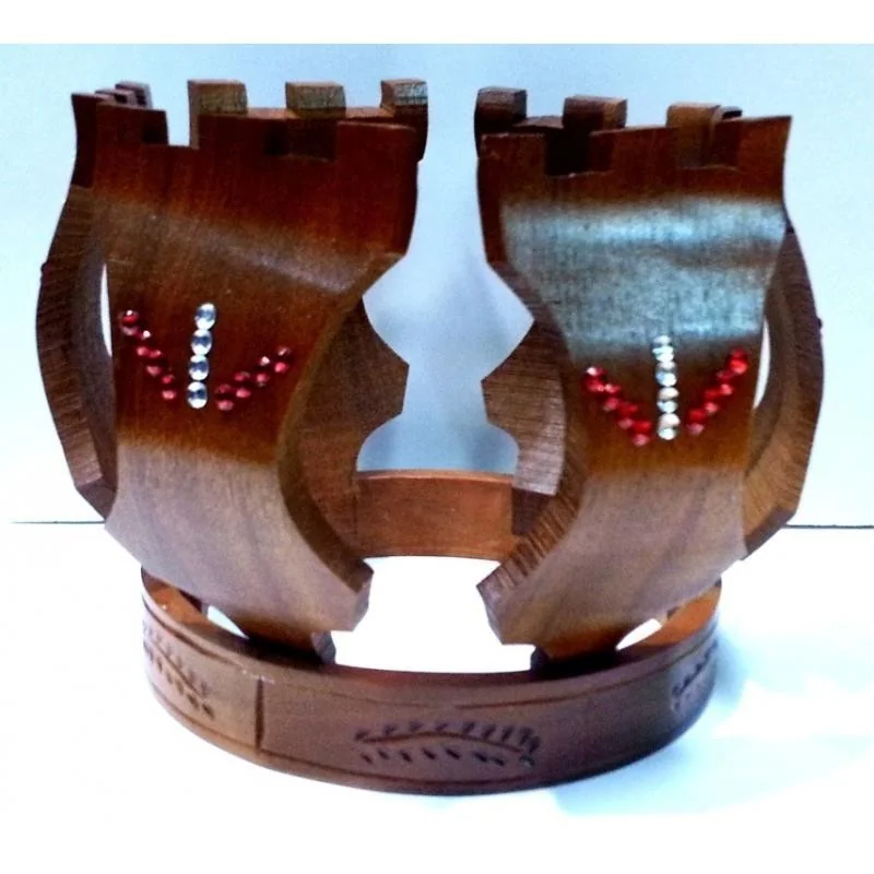 Corona Chango Madera Cedro Artesanal Grande Simple (21 x 24 cm ...